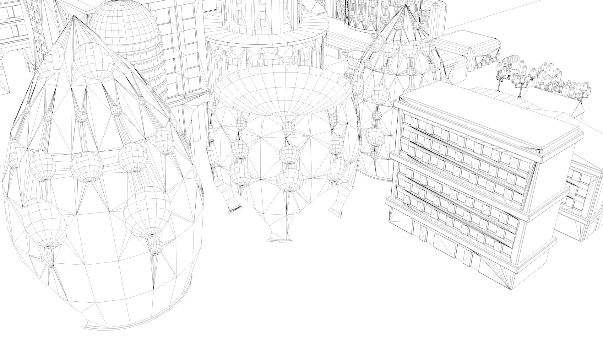 3D Plastic City Toy Model - TurboSquid 2158455