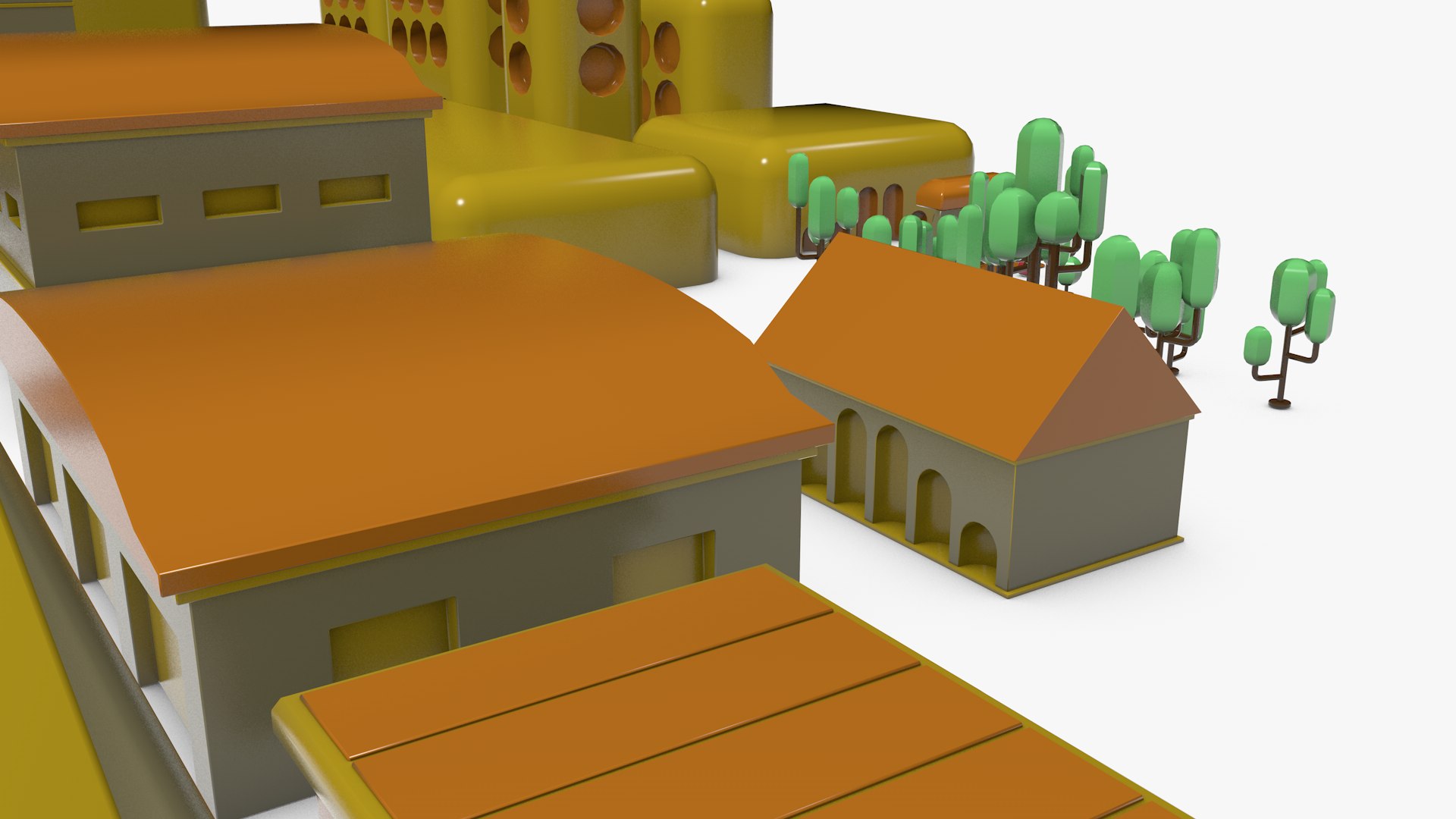 3D Plastic City Toy Model - TurboSquid 2158455