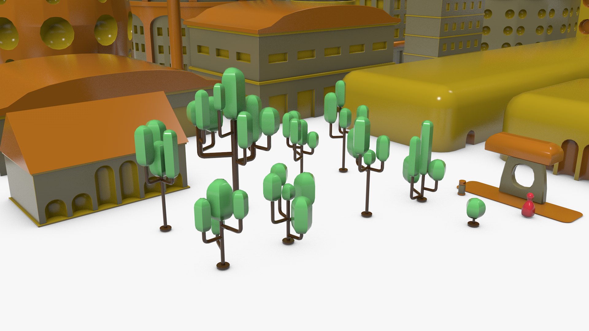 3D Plastic City Toy Model - TurboSquid 2158455