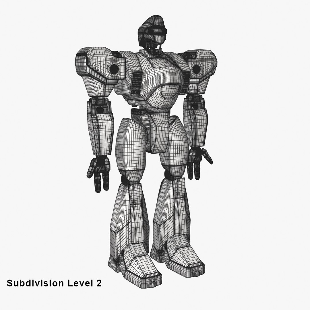 3d Droid Animation Model