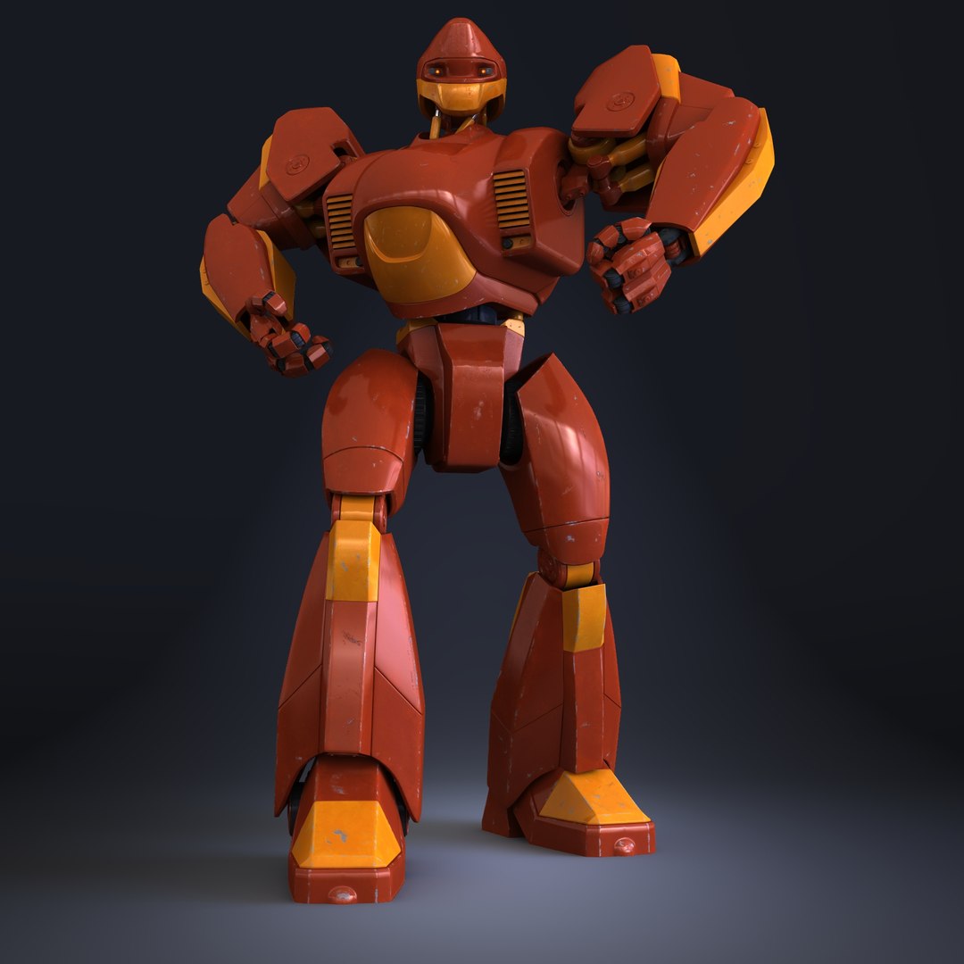3d Droid Animation Model