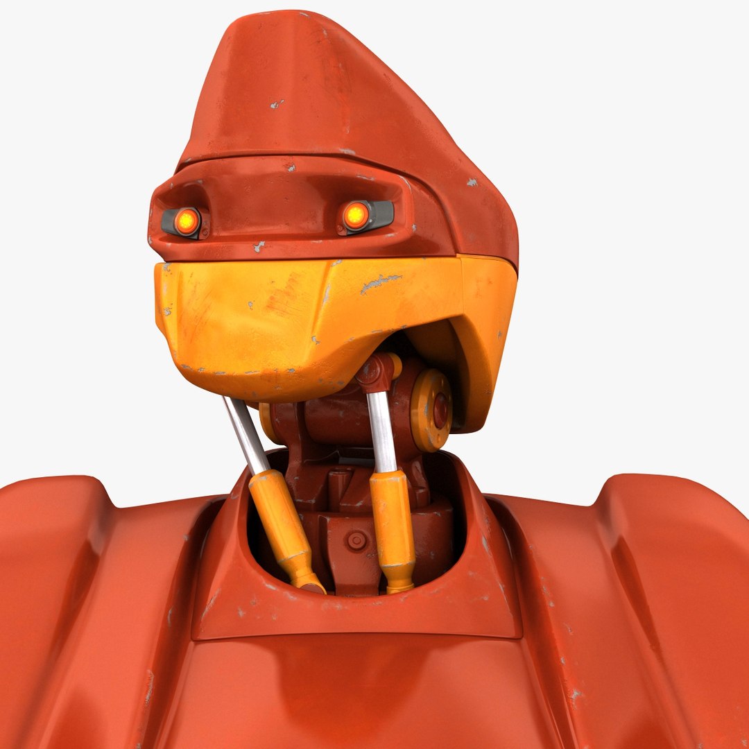 3d Droid Animation Model