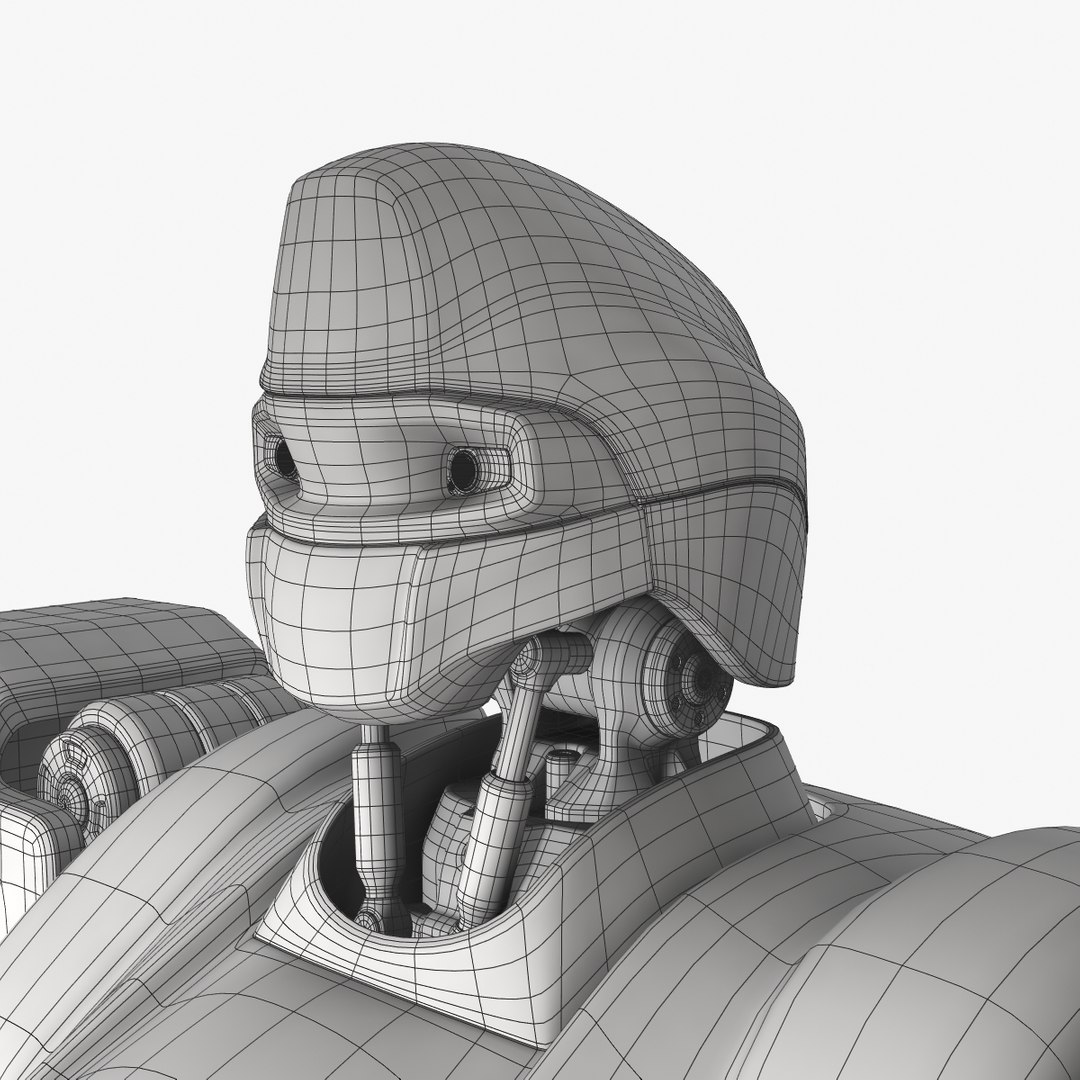 3d Droid Animation Model