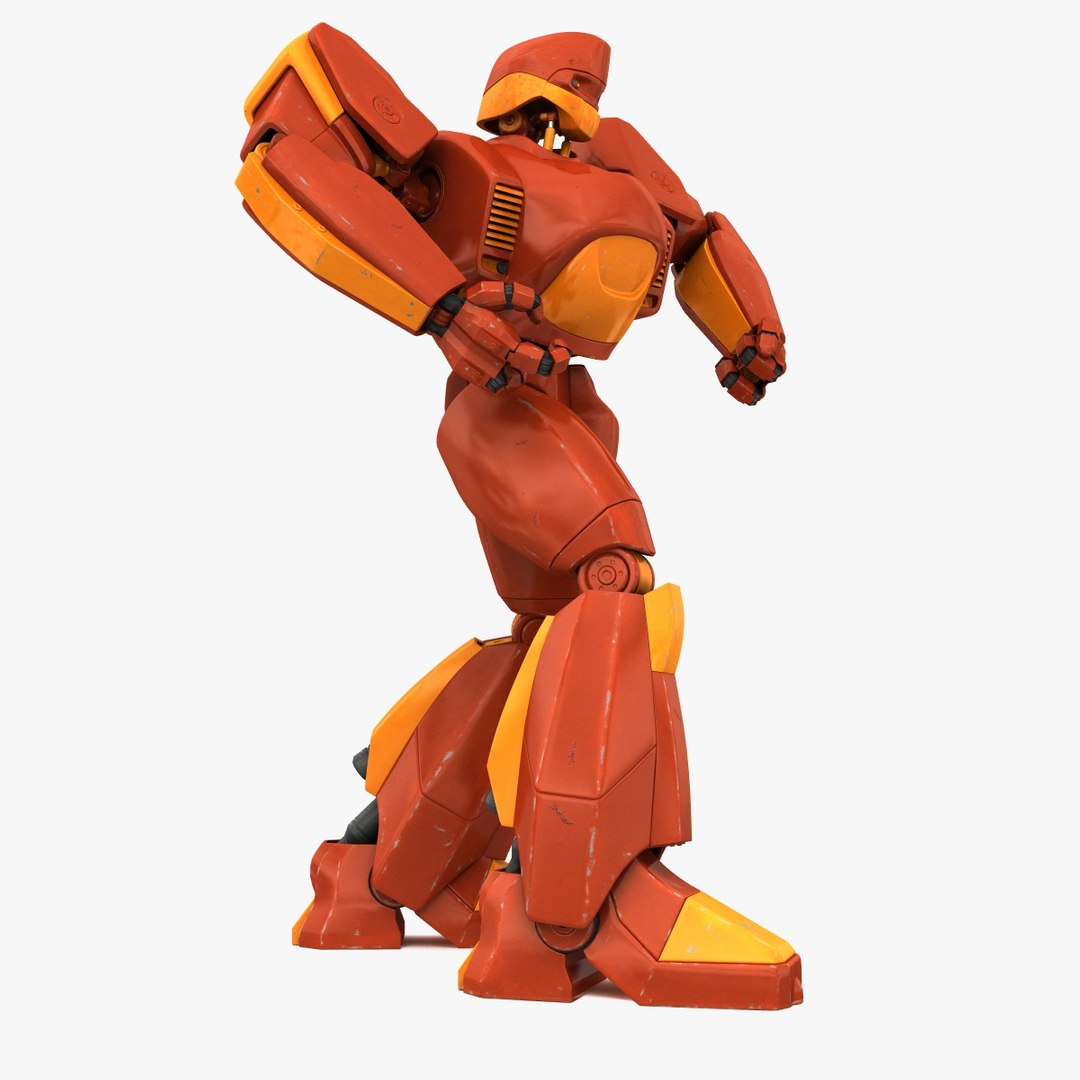 3d Droid Animation Model