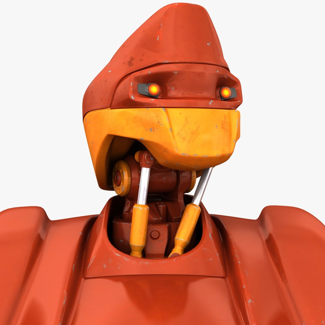 3d Droid Animation Model