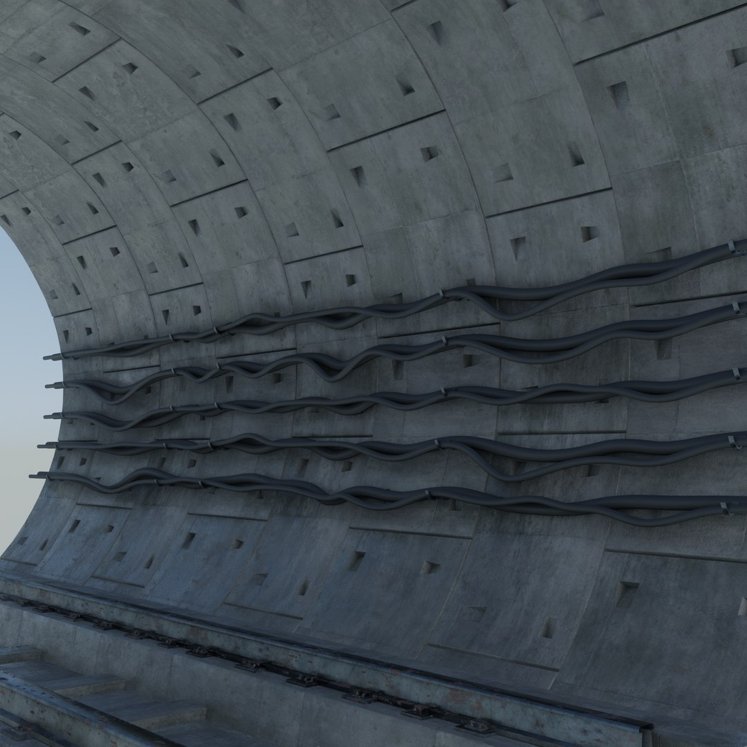 3D Tunnel Section Model - TurboSquid 1844350