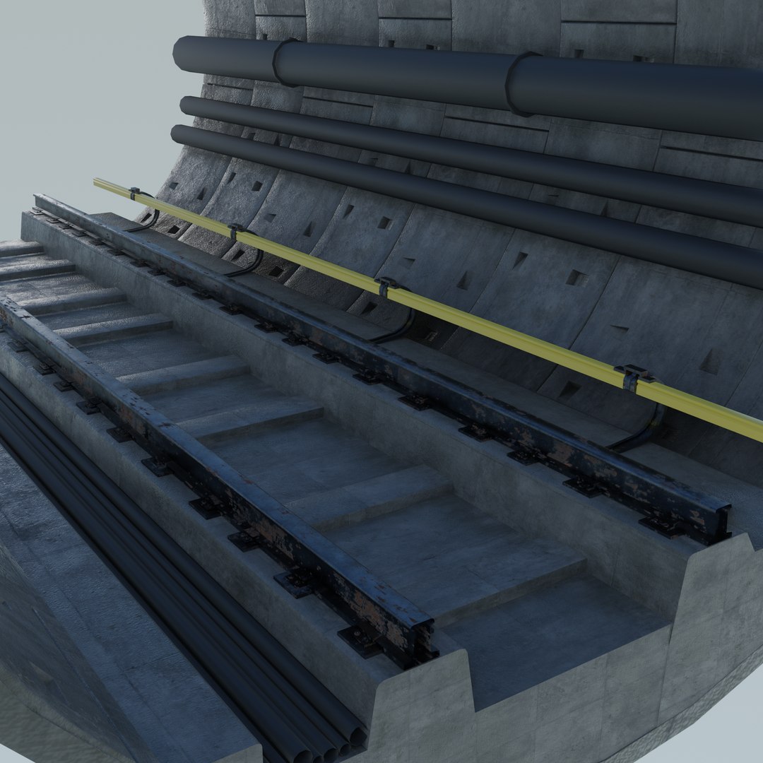 3D Tunnel Section Model - TurboSquid 1844350