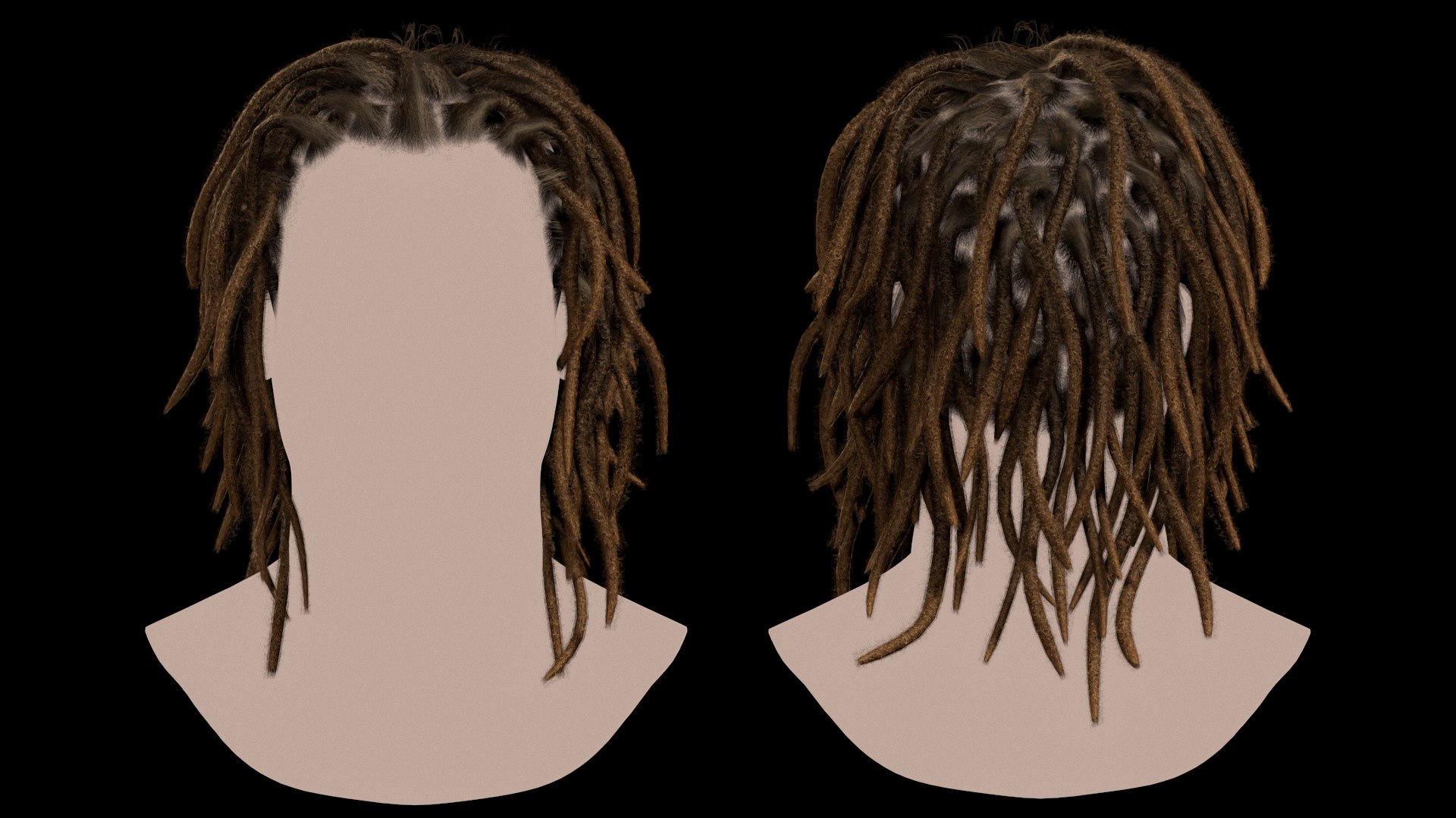 3D Dreadlocks 3 - TurboSquid 2030217