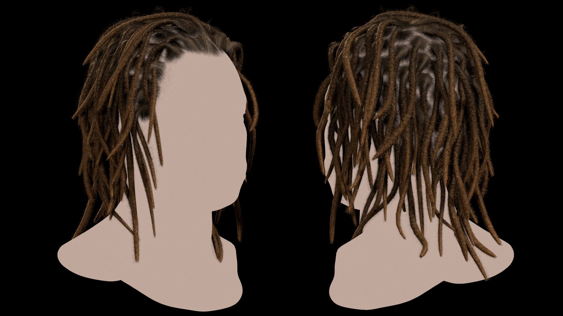 3D Dreadlocks 3 - TurboSquid 2030217