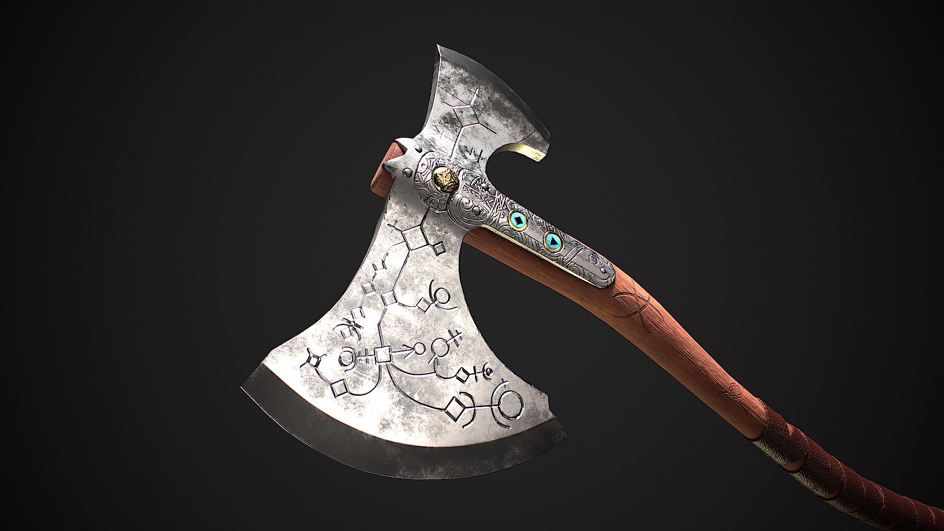 Leviathan Axe Low-poly 3D - TurboSquid 2234059