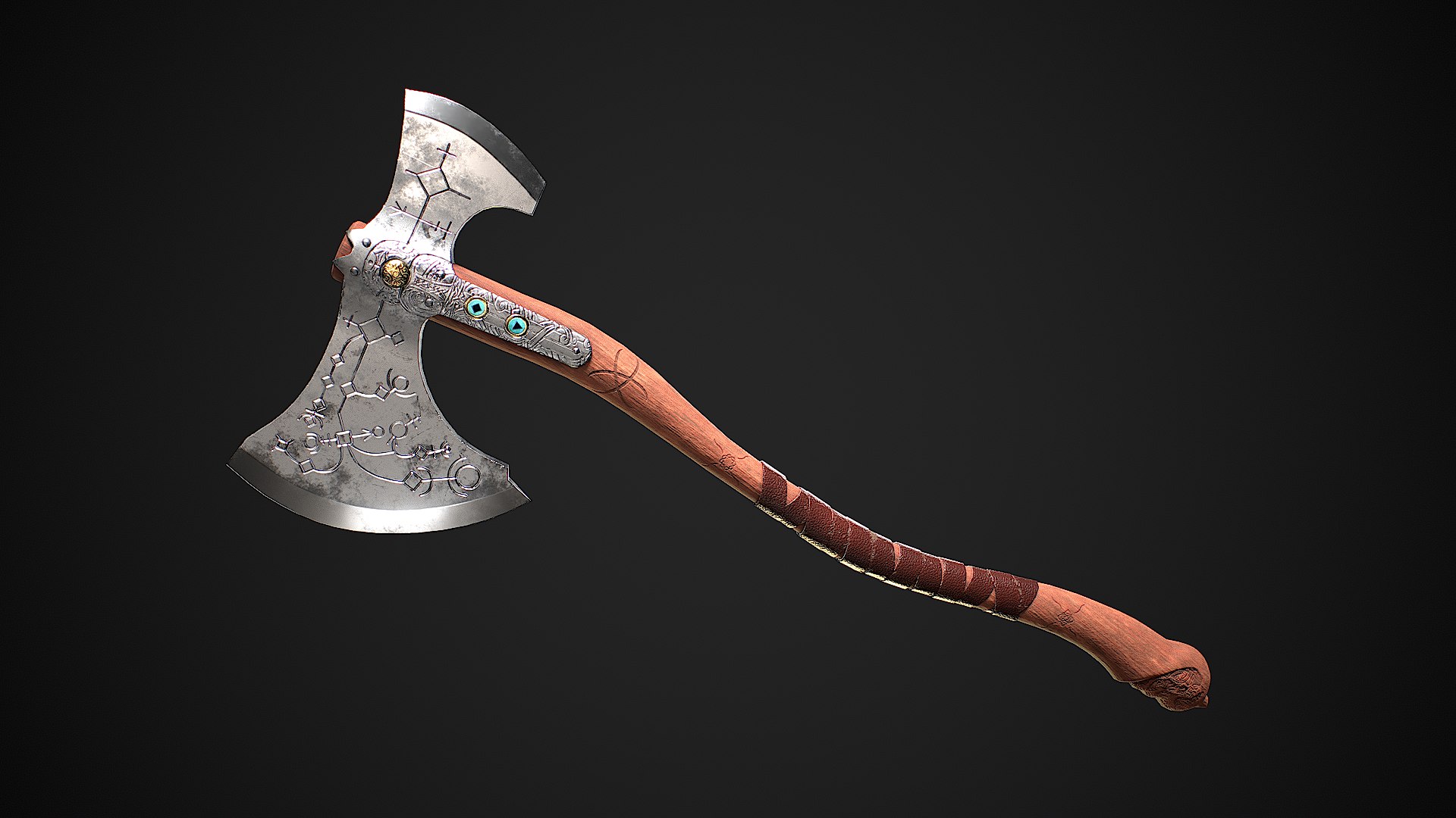 Leviathan Axe Low-poly 3D - TurboSquid 2234059