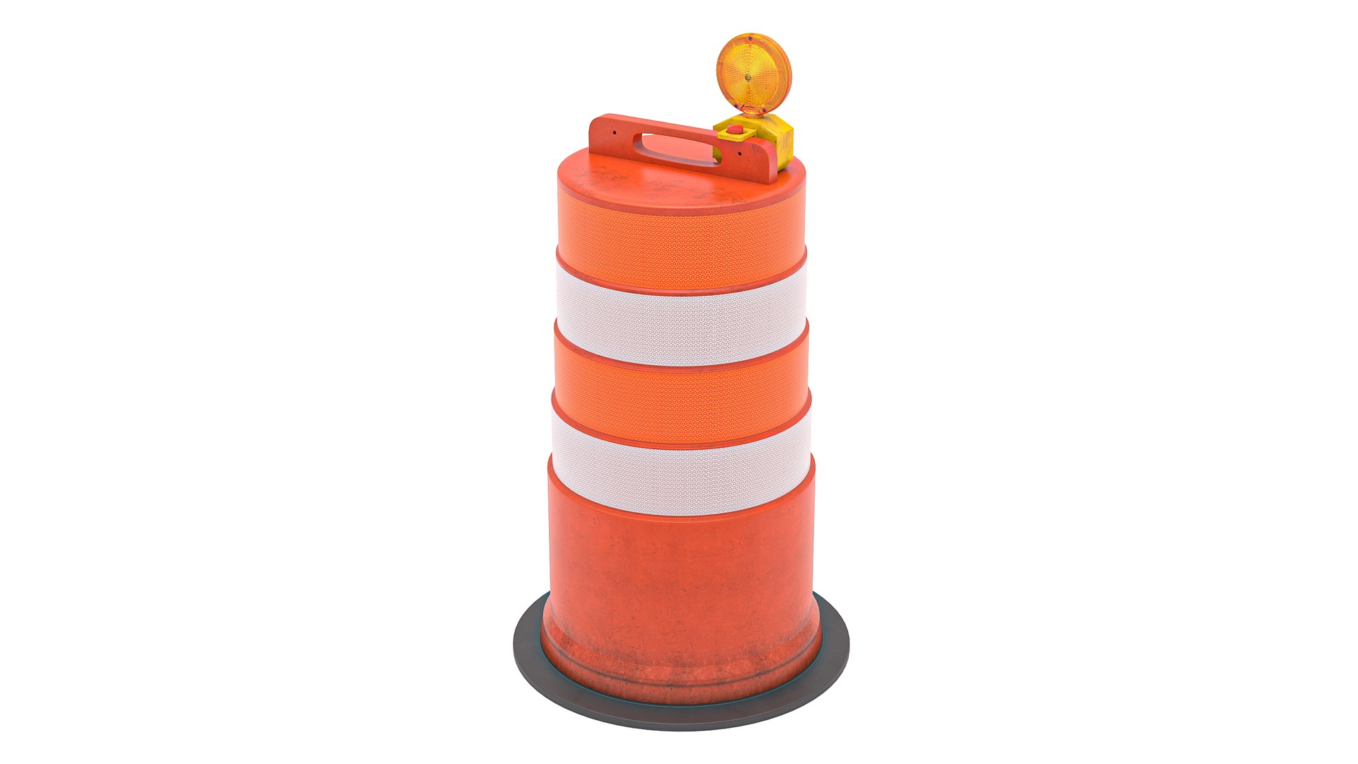 Traffic Barrel Barricade 3D Model - TurboSquid 2206464