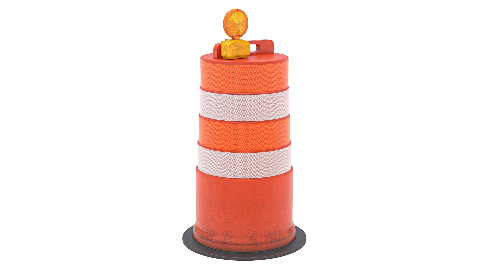 Traffic Barrel Barricade 3D Model - TurboSquid 2206464