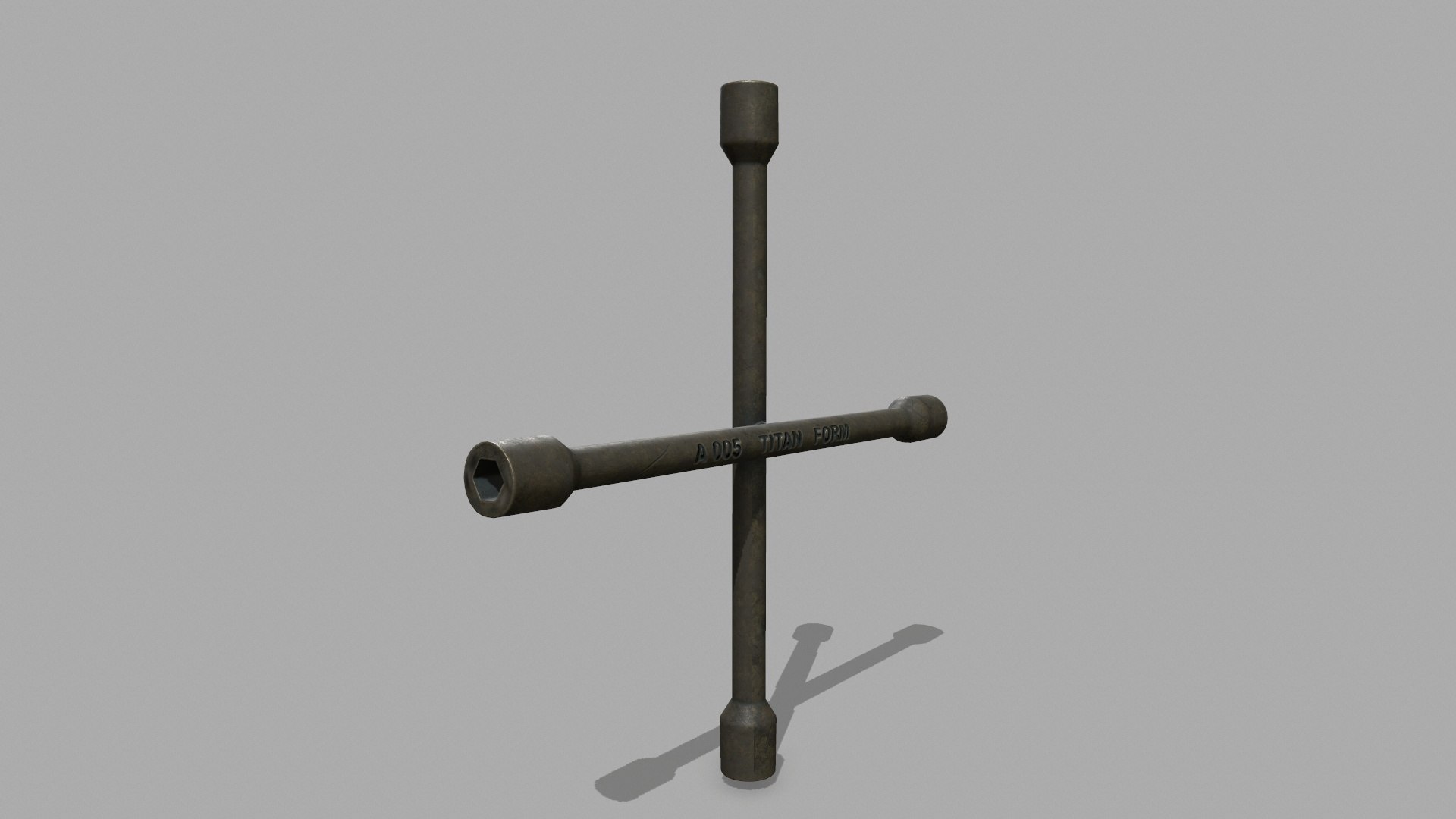 3D Model Lug Wrench - TurboSquid 1526504