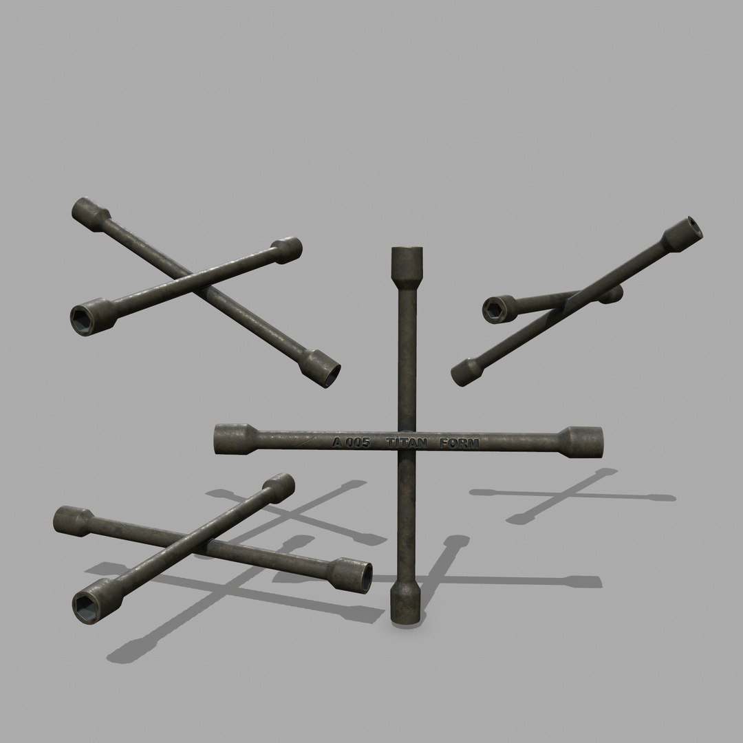 3D Model Lug Wrench - TurboSquid 1526504
