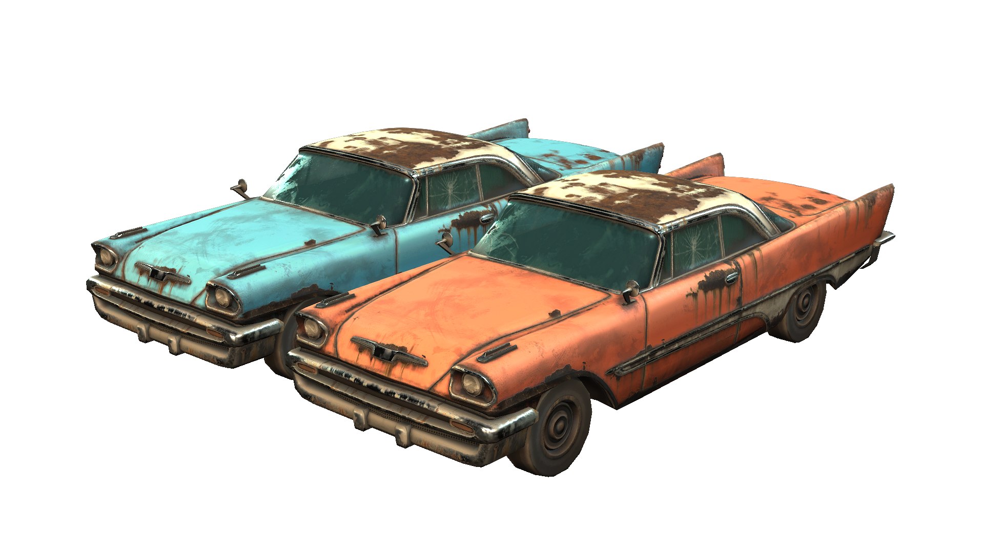 Rusty Car 3D - TurboSquid 2418173