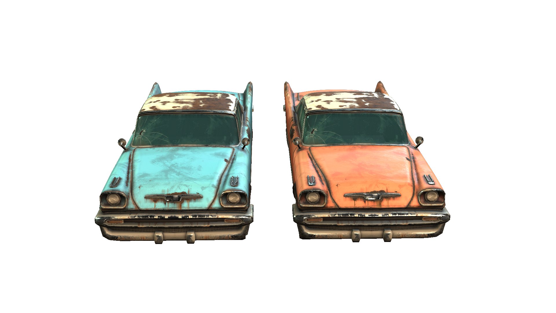 Rusty Car 3D - TurboSquid 2418173