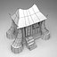 Barbaric Hut 3d Model