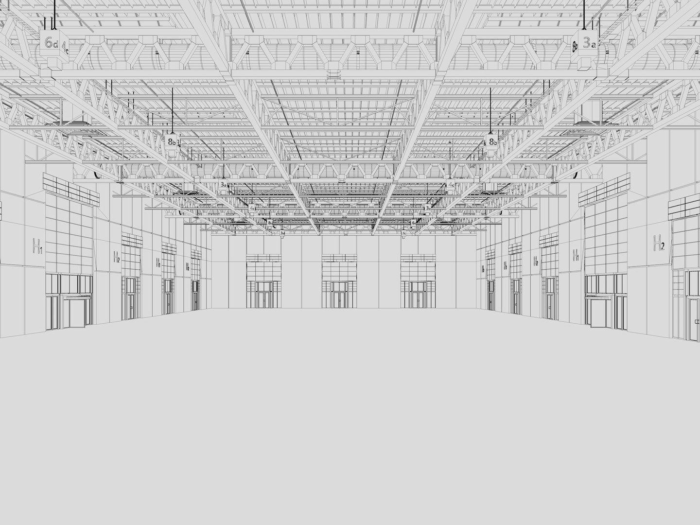 Exhibition Hall Warehouse 31 3D Model - TurboSquid 2080921