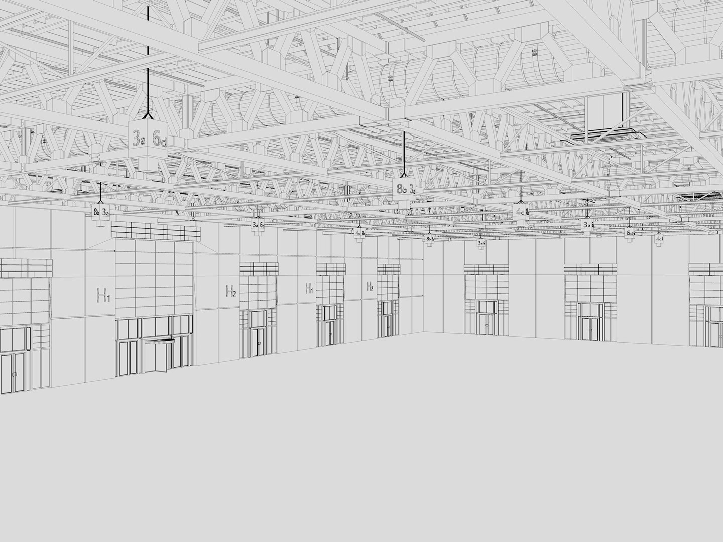 Exhibition Hall Warehouse 31 3D Model - TurboSquid 2080921