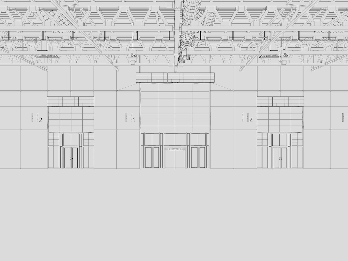 Exhibition Hall Warehouse 31 3D Model - TurboSquid 2080921