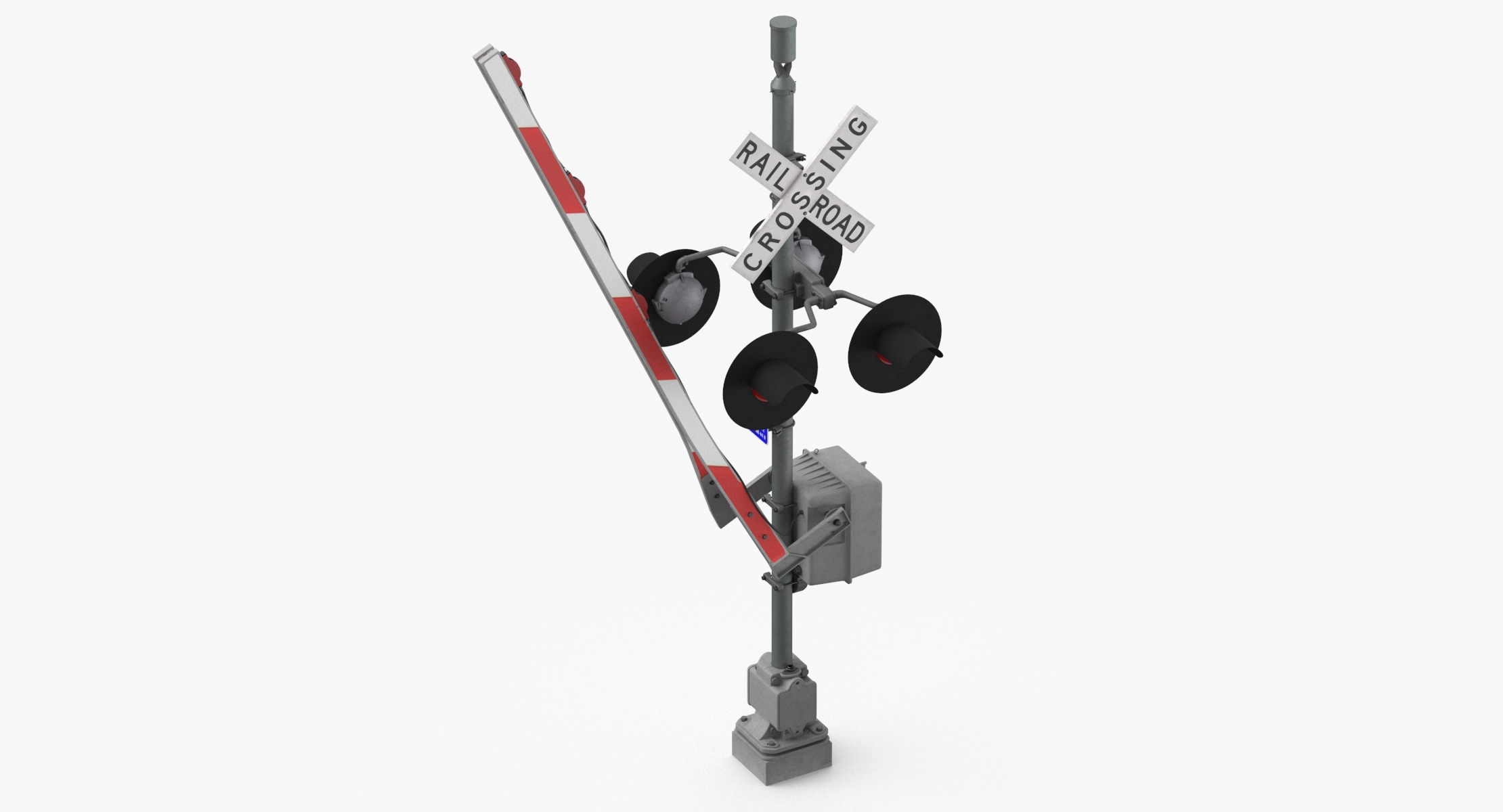 3D Railway Signal Gate Clean and Dirty model - TurboSquid 1864546