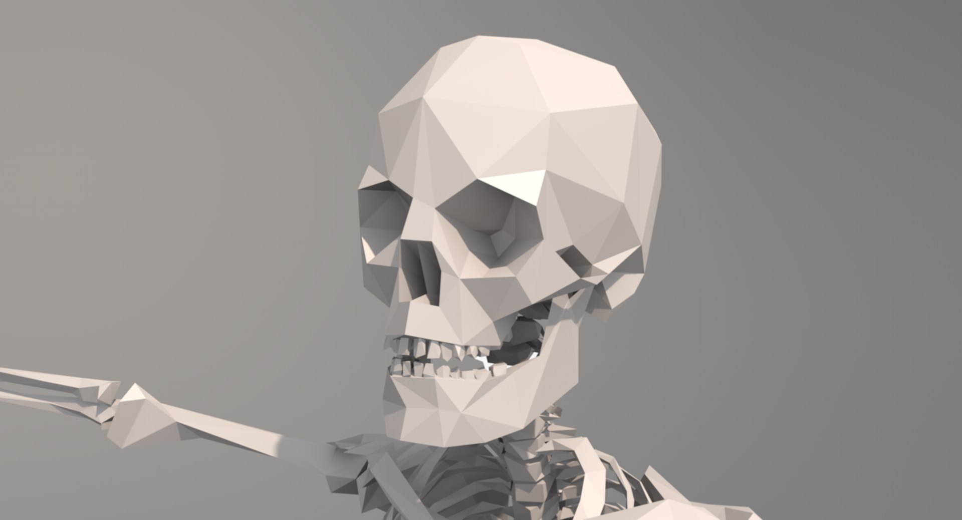 Stylized Rigged Skeleton Animation 3d X