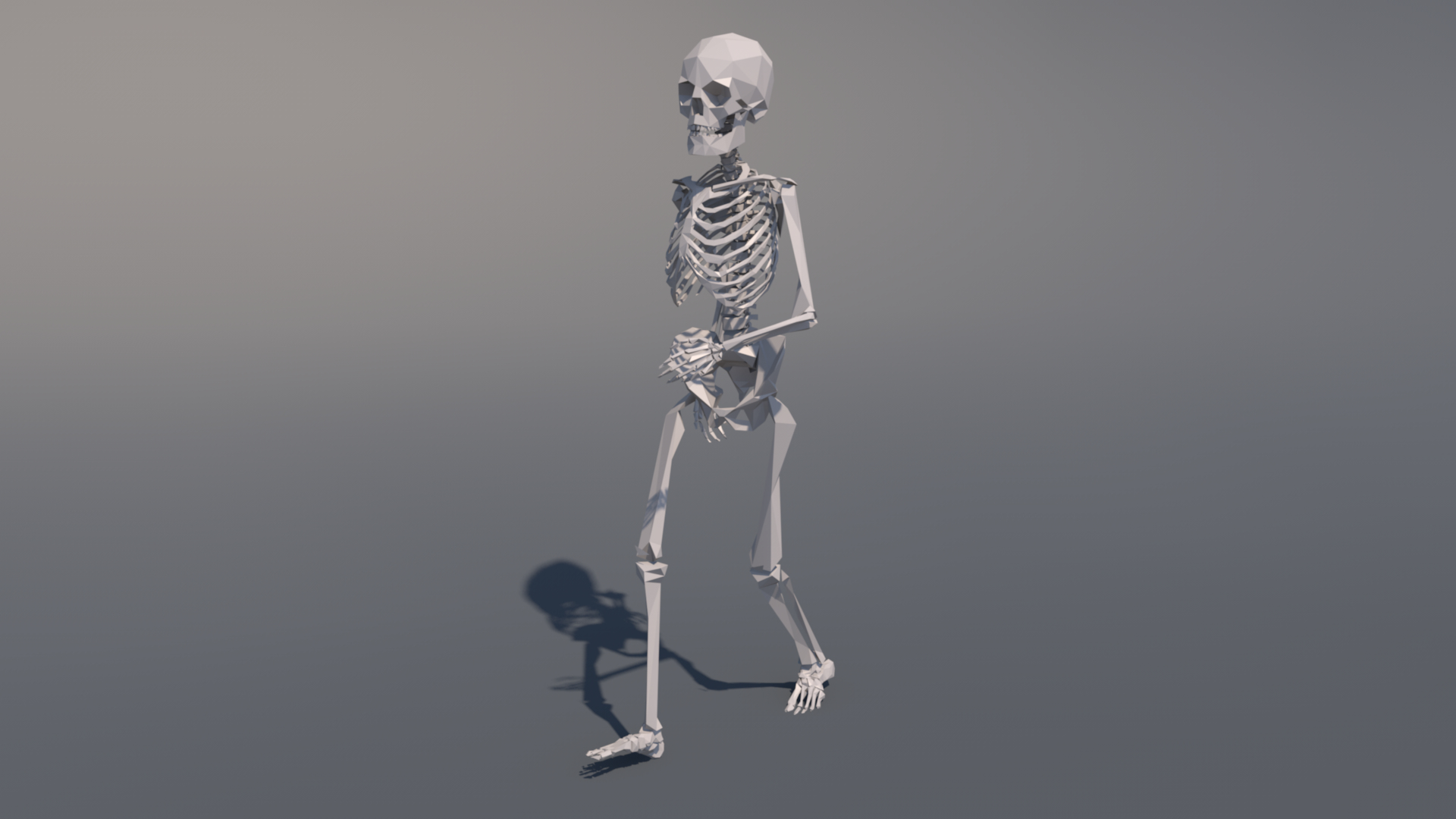 Stylized Rigged Skeleton Animation 3d X