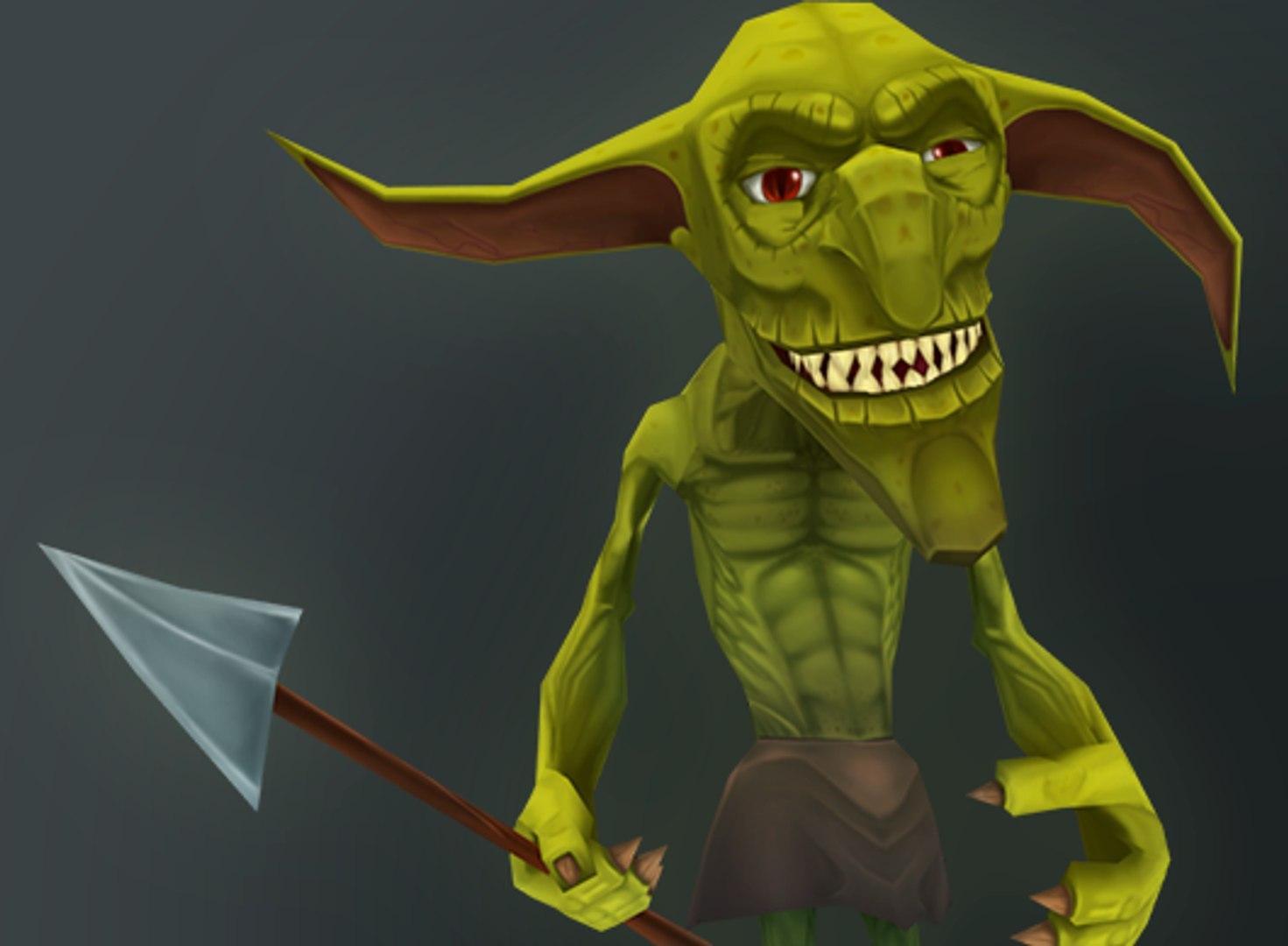 3d Goblin Monster Model