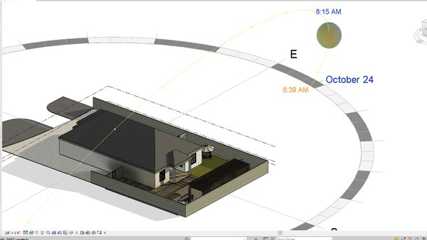 modelo 3d Villa patio trasero casa de estilo americano paisaje Revit ...