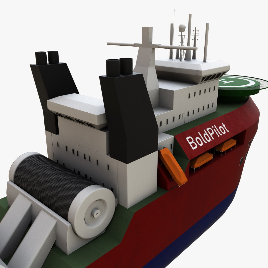 Ocean Tug Vessel 3D Model - TurboSquid 1393323