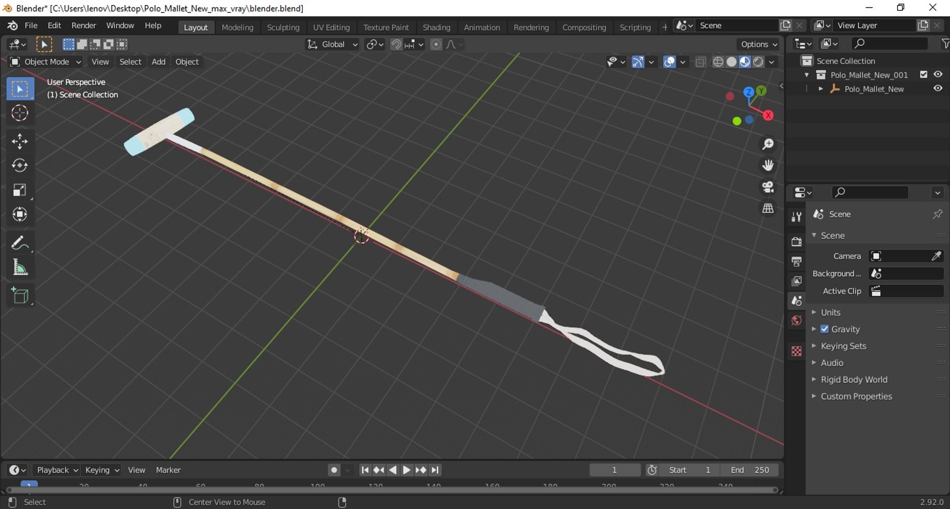 3D Polo Mallet New Model - TurboSquid 2269860