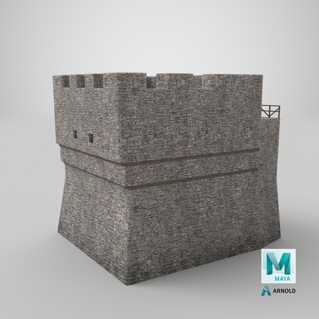 3D Model Medieval Tower 04 - TurboSquid 2124442
