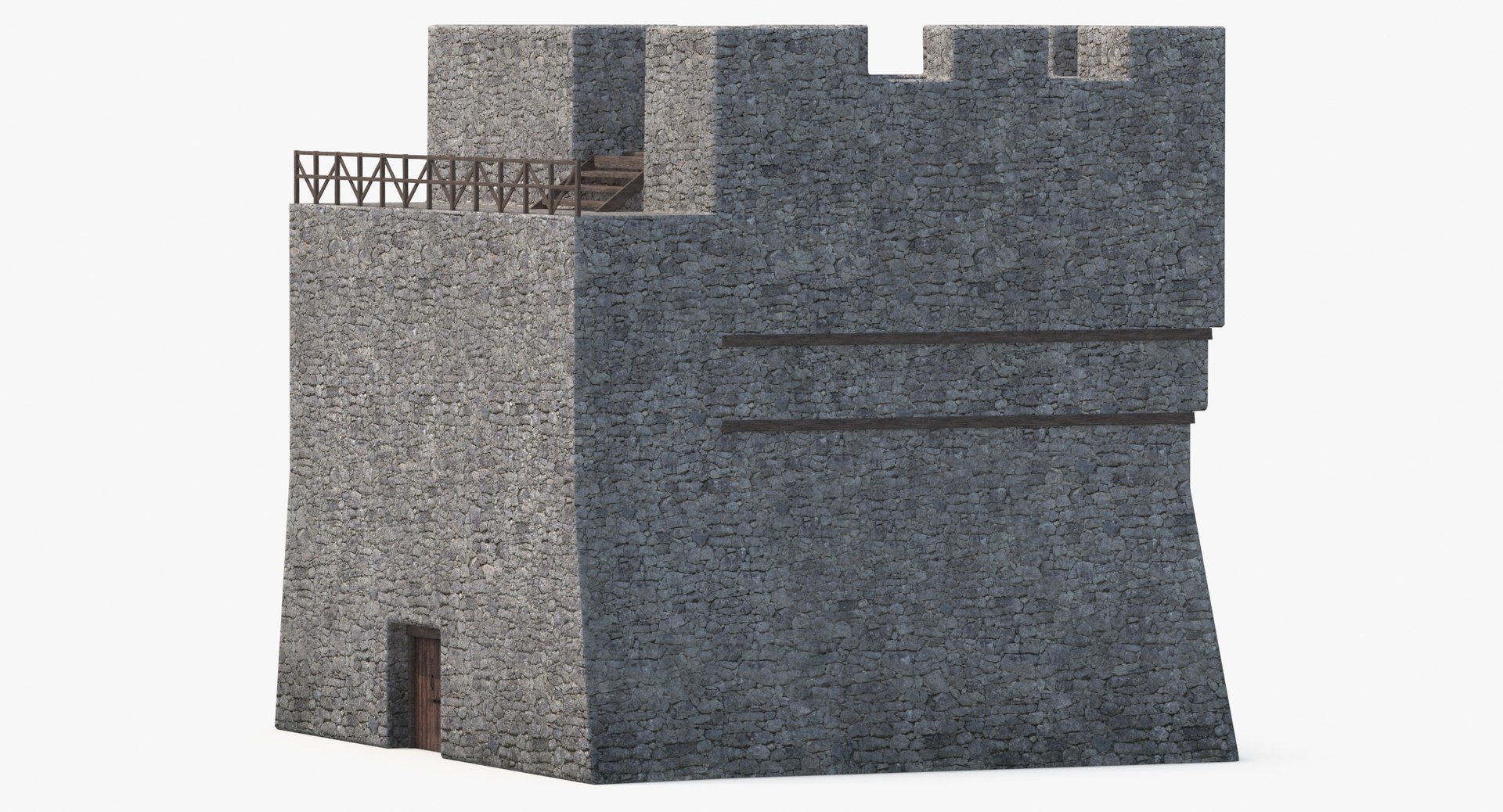 3D Model Medieval Tower 04 - TurboSquid 2124442