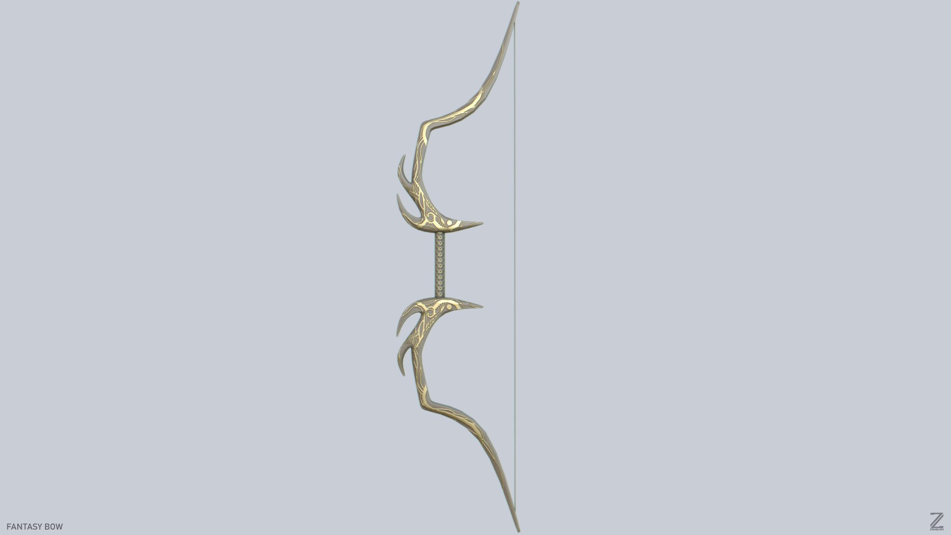 3D Fantasy Bow - TurboSquid 2241638