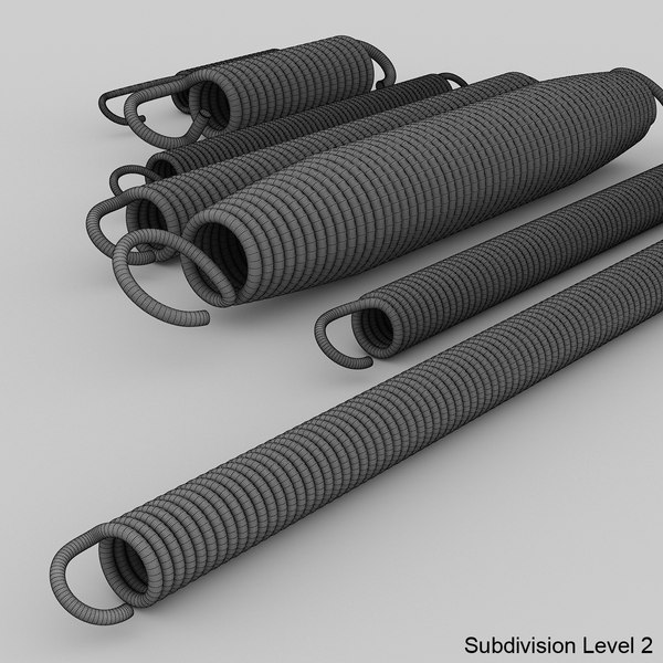 3d model spring metal
