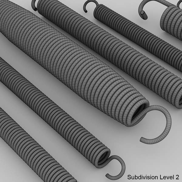 3d model spring metal