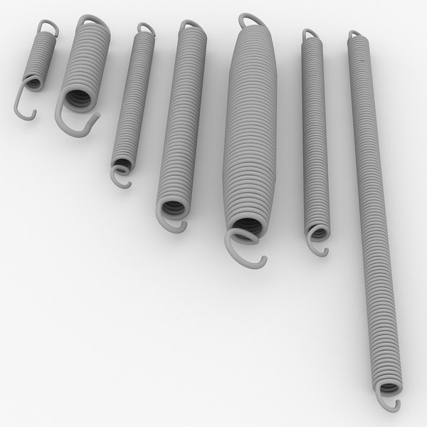 3d model spring metal
