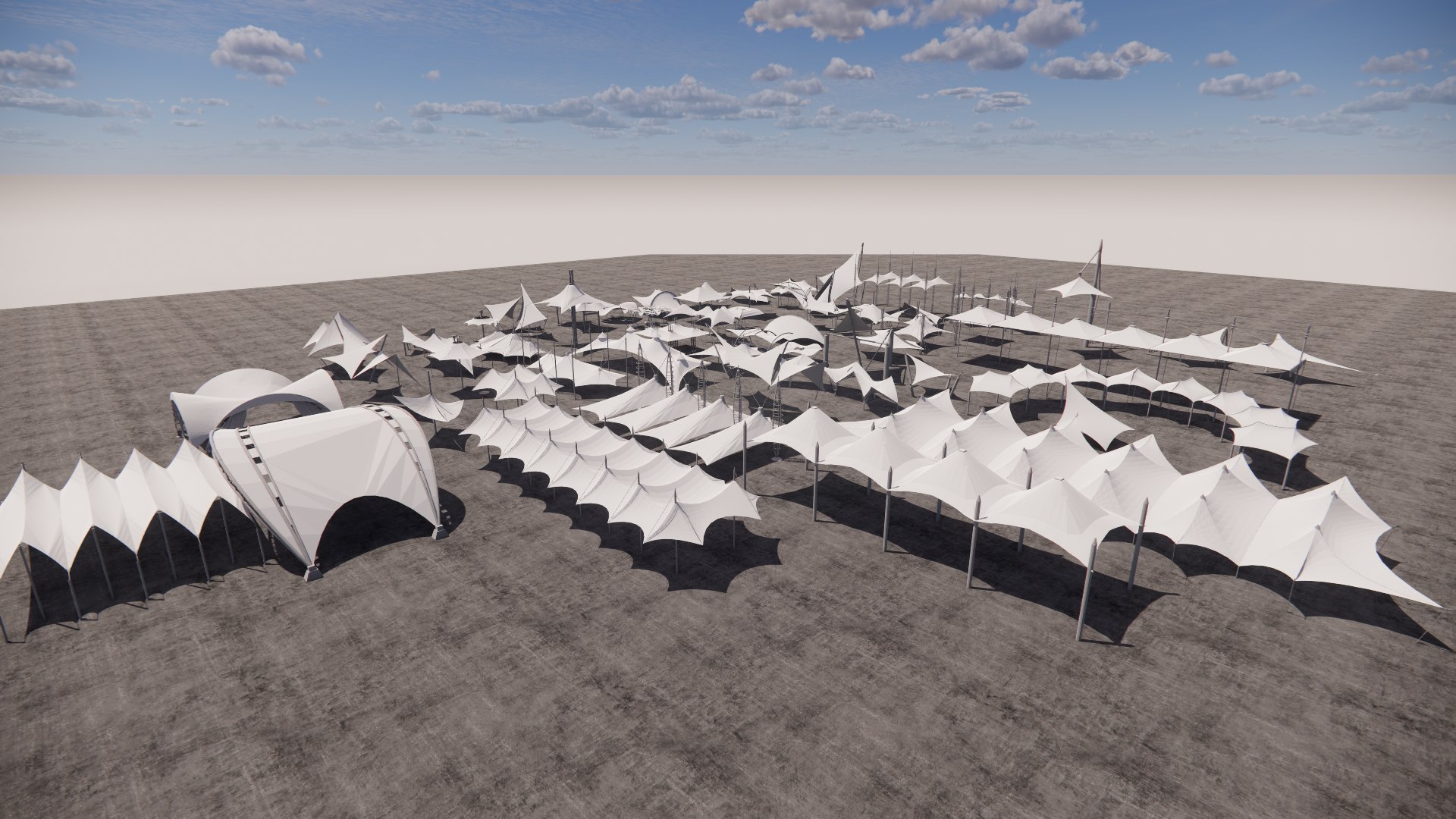 3D Tensile Structures Collection -A13 - TurboSquid 2385661