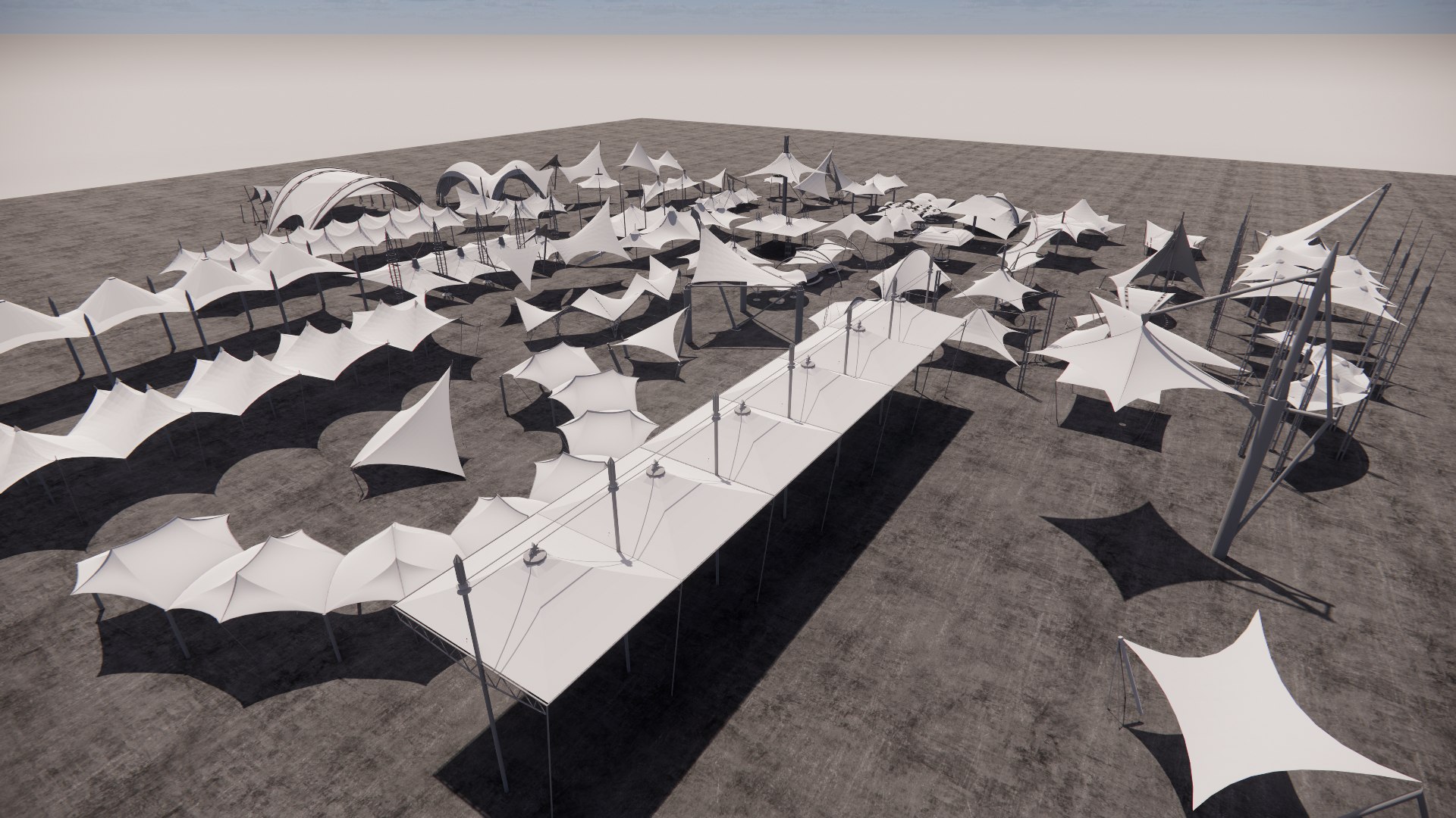 3D Tensile Structures Collection -A13 - TurboSquid 2385661