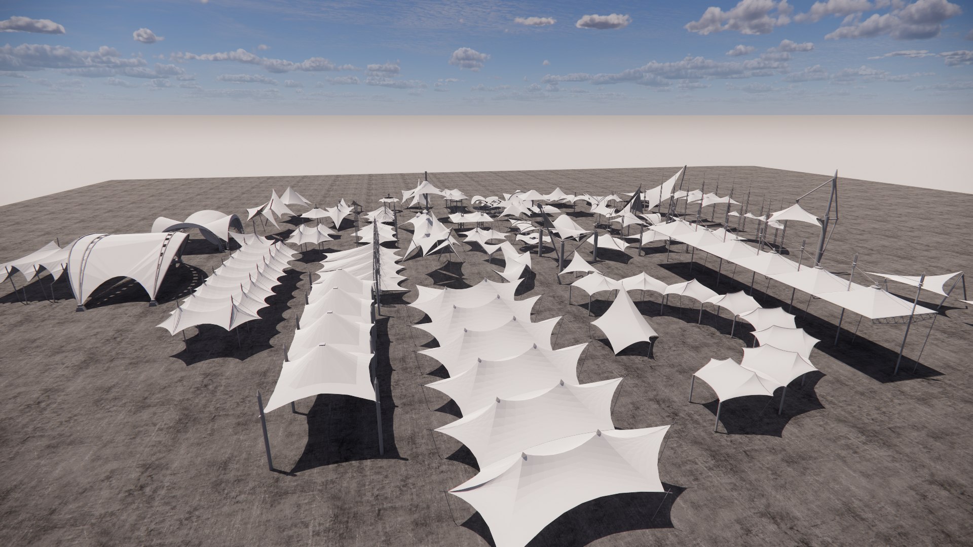 3D Tensile Structures Collection -A13 - TurboSquid 2385661