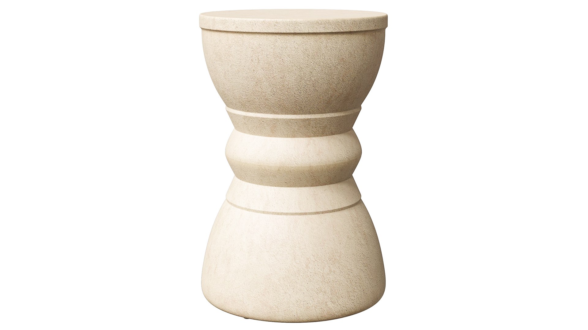 3D Restoration Hardware Java Concrete Side Tables Drum And Spool ...