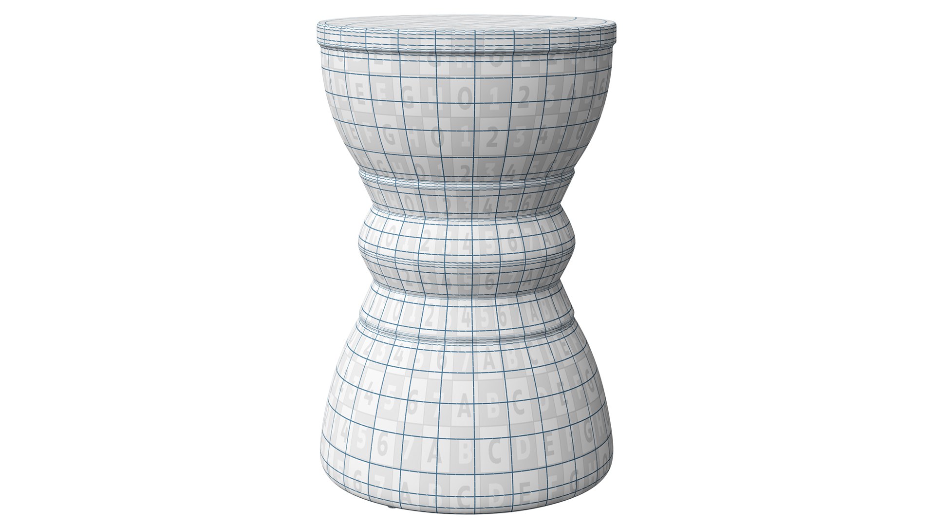 3D Restoration Hardware Java Concrete Side Tables Drum And Spool ...