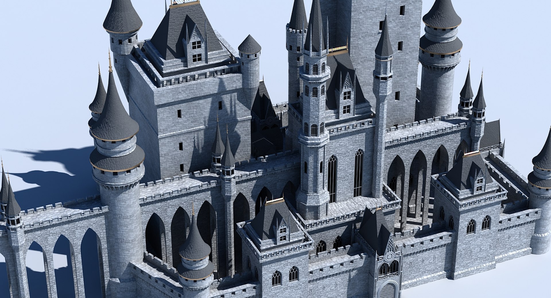 3D Fantasy Castle Model - TurboSquid 1432846