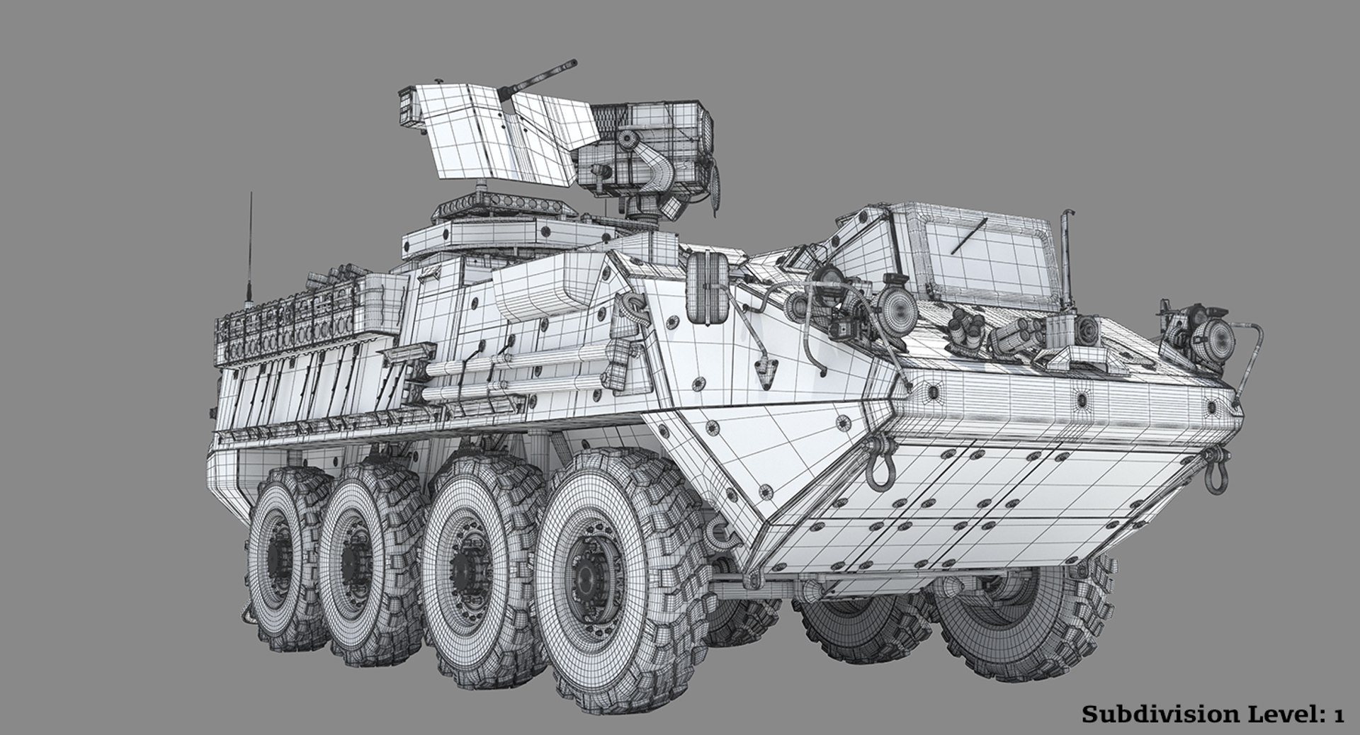 3d m1127 reconnaissance vehicle model