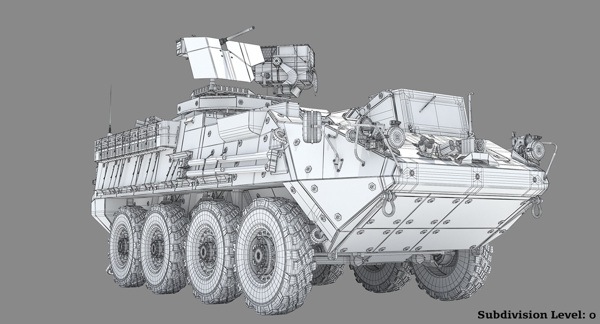 3d m1127 reconnaissance vehicle model