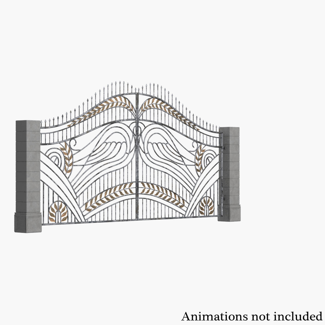 Gates Wing Ornament 3D - TurboSquid 1167161