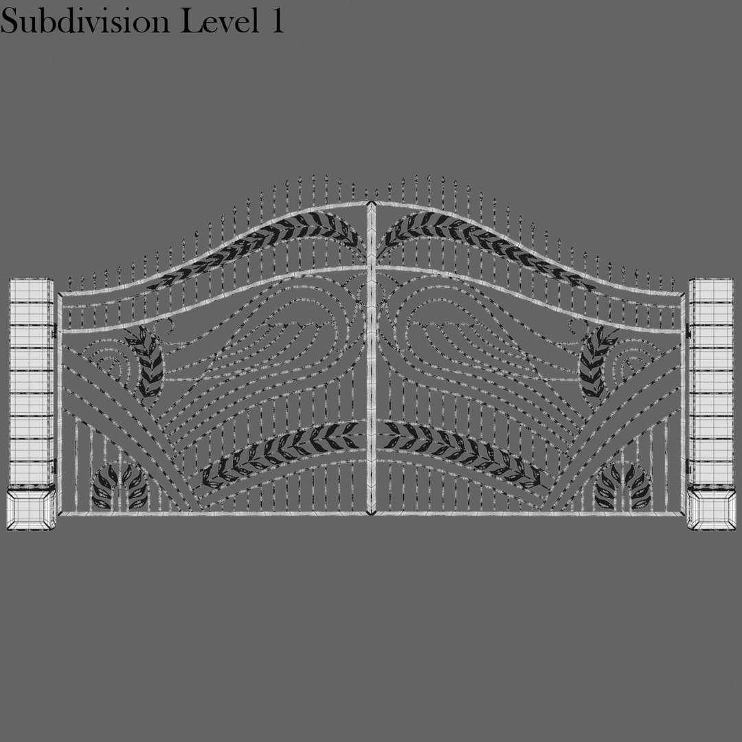 Gates Wing Ornament 3D - TurboSquid 1167161