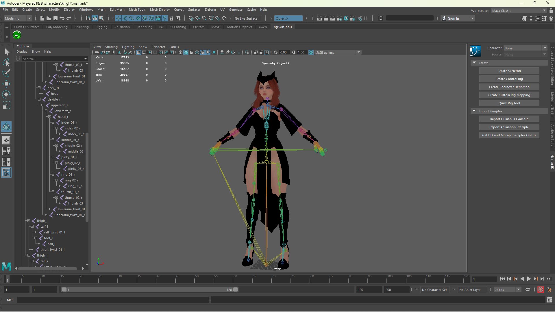 Red Knight Lady Low-poly 3D Model Model - TurboSquid 2148163