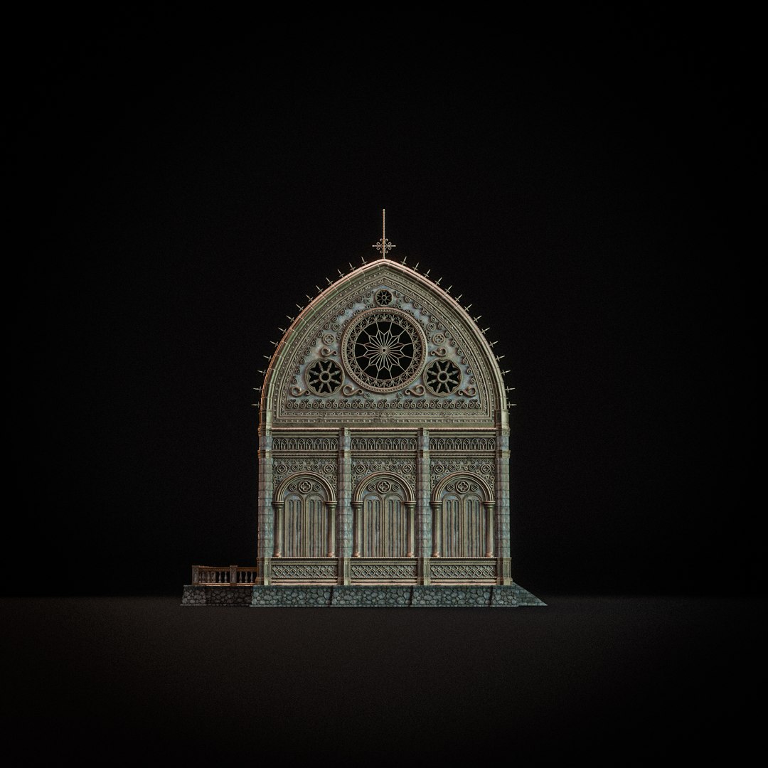 3D GOTHIC MODULAR BUILDING 2 - TurboSquid 2315004